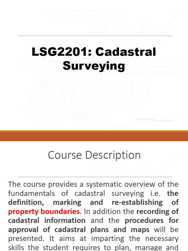 Combined Cadastral Surveying Notes | PDF | Surveying | Area
