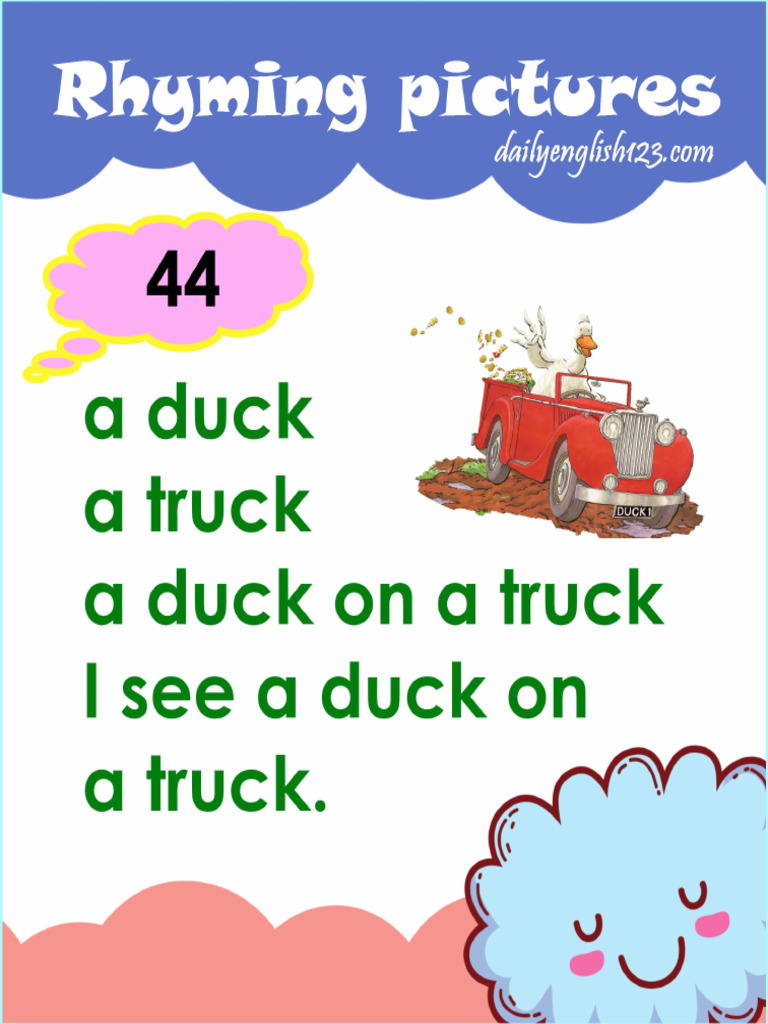 Rhyming Pictures 44 | PDF