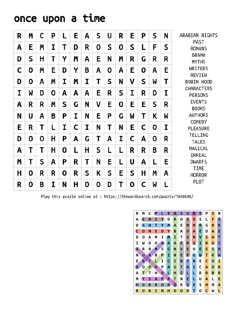 Thewordsearch Com Once Upon A Time 7848040 | PDF