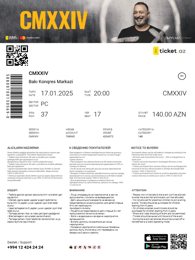 Cem Yılmaz Bilet 2 | PDF