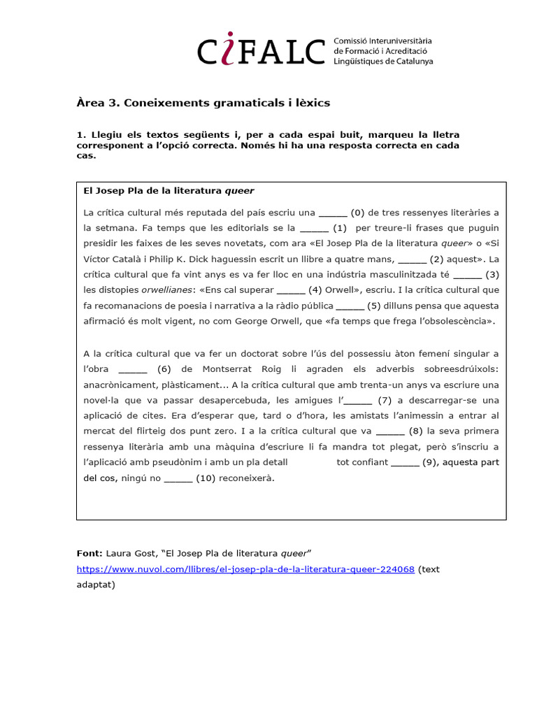 C2 Àrea3 Model1 Enunciat | PDF
