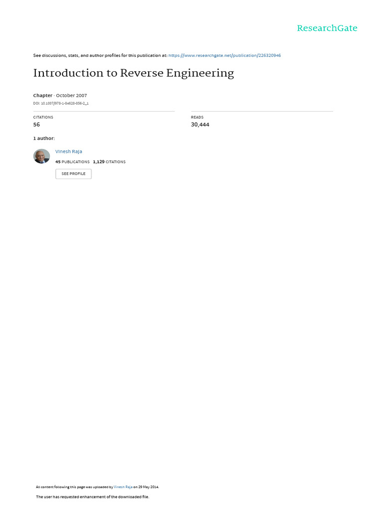 Introduction To Reverse Engineering | PDF | Computer Aided Design | Image Scanner