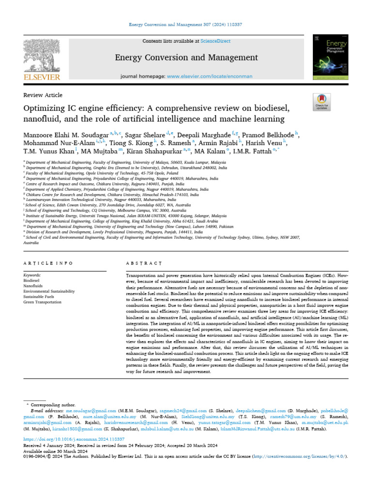 concise review paper | PDF | Biodiesel | Diesel Fuel