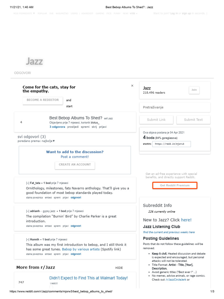 Top Bebop Albums for Musicians | PDF | Internet Forum | Jazz