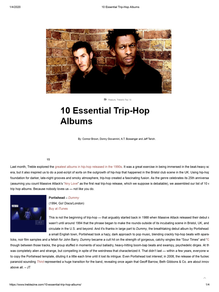 10 Essential Trip-Hop Albums | PDF | Electronic Music | Popular Music