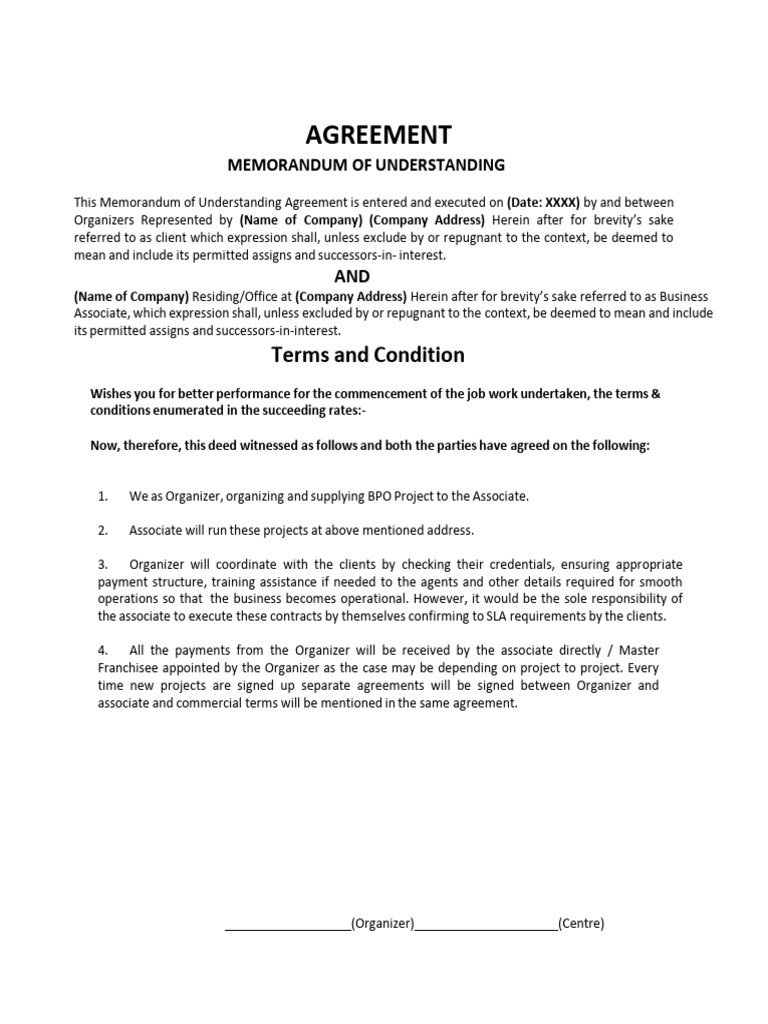 Draft MOU (Chat Process) | PDF | Legal Remedy | Indemnity