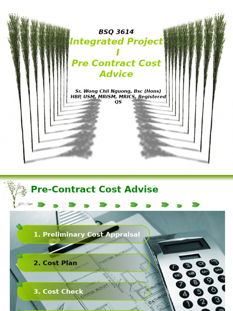 Chapter 1 - Preliminary Cost Appraisal | PDF | Real Estate Appraisal ...