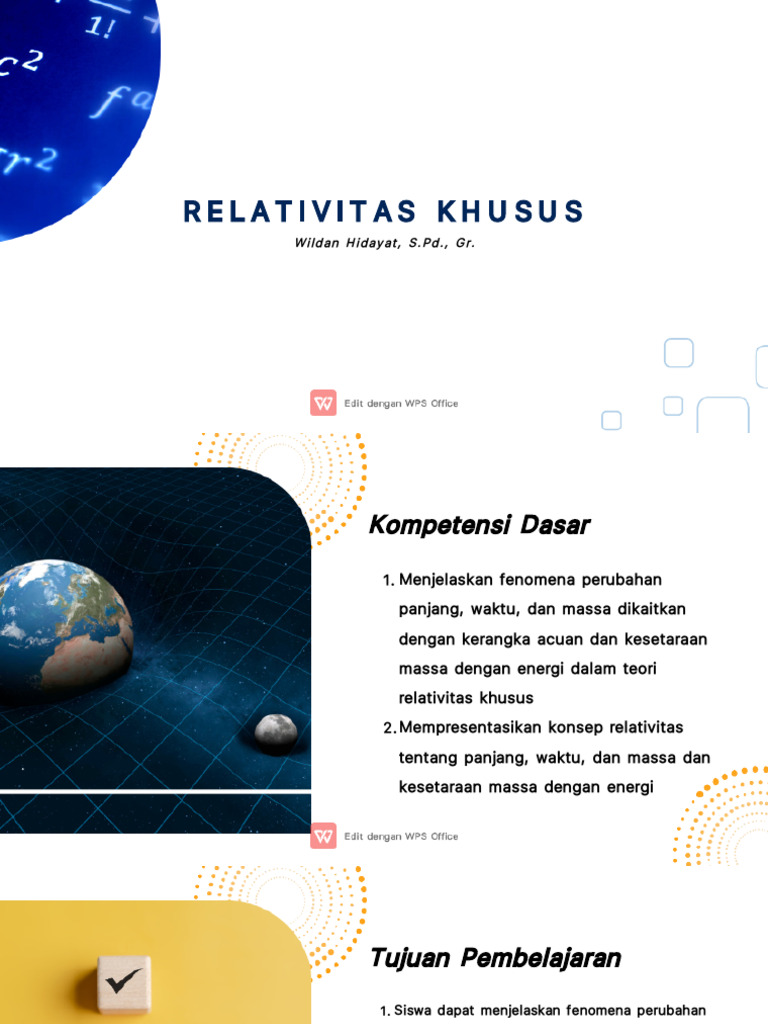 02-PPT-RELATIVITAS KHUSUS | PDF