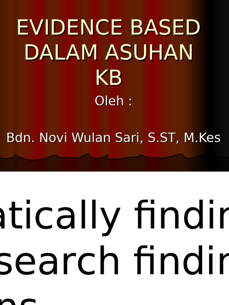 Evidence Based KB | PDF