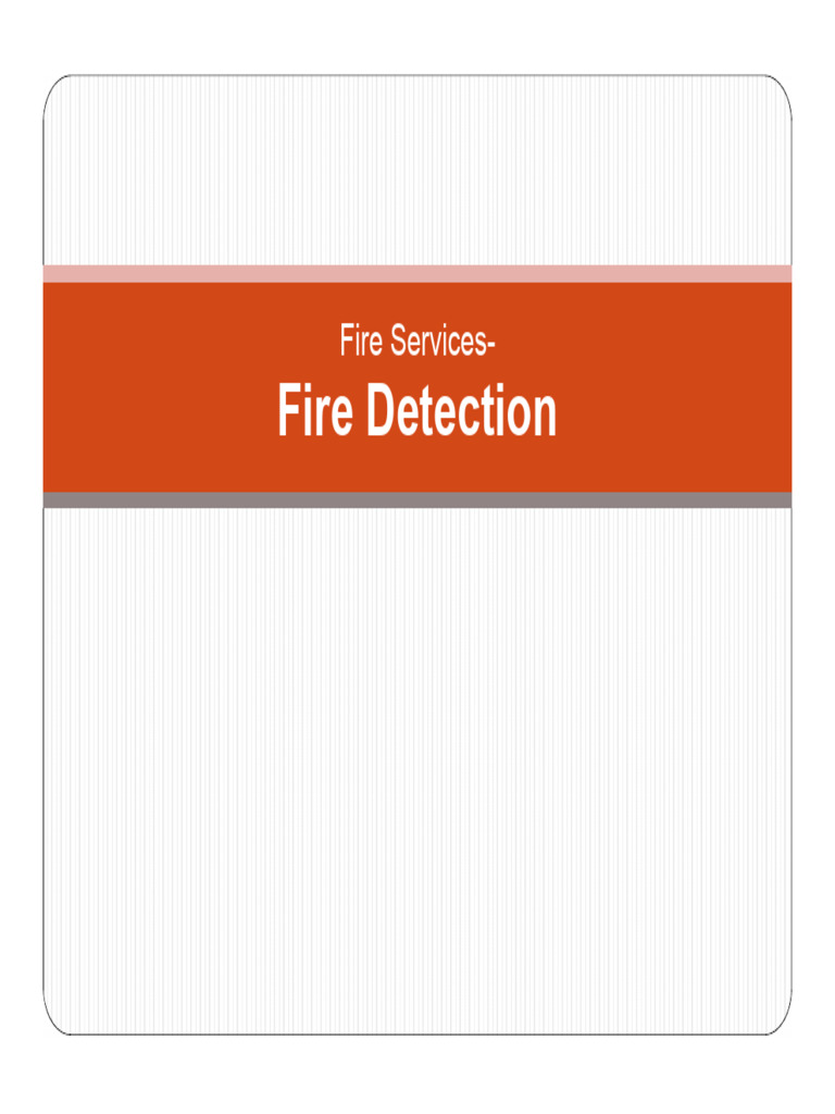 Fire Detection System Pdf Smoke Sensor