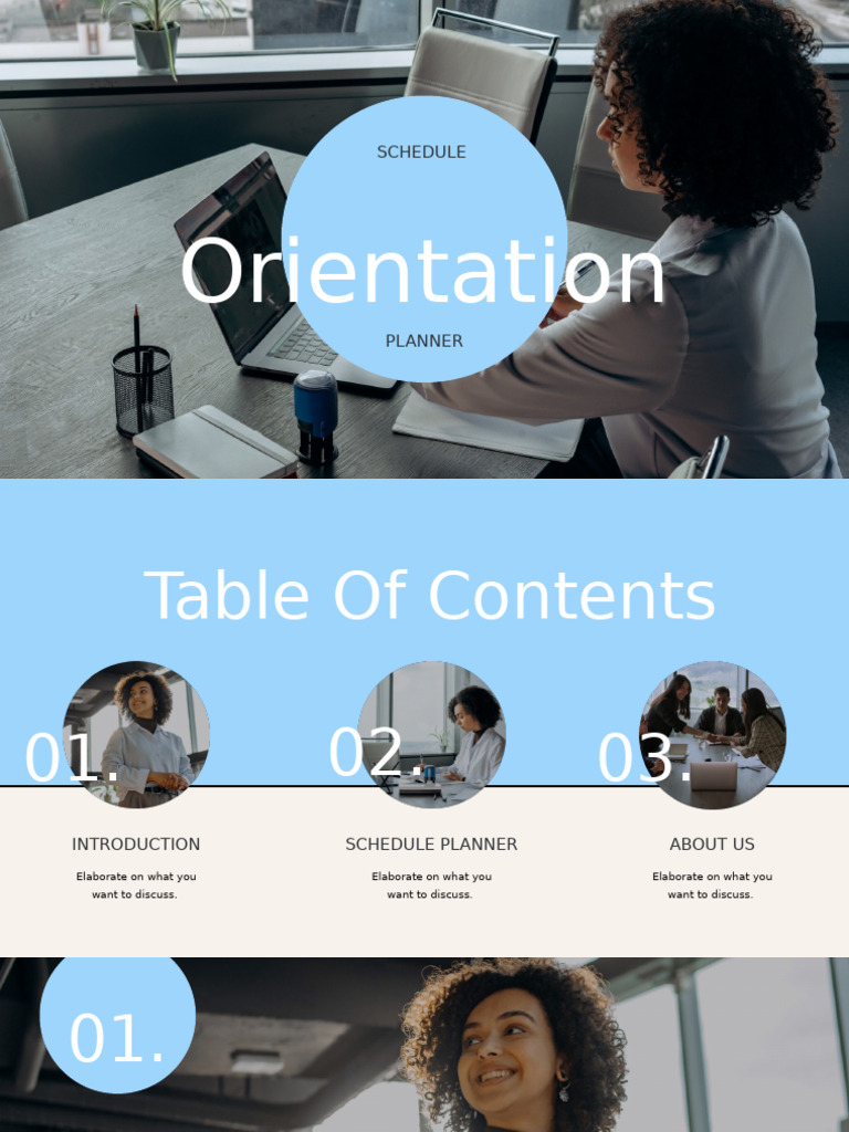 Orientation Schedule Planner Template | PDF