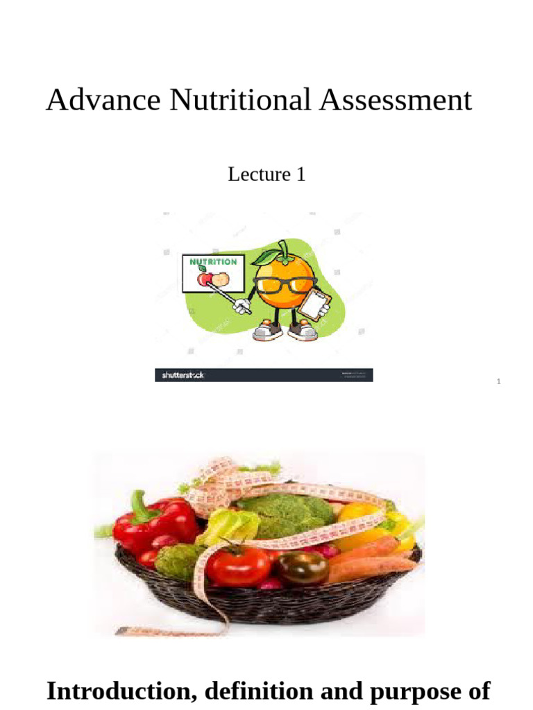 Nutritional Assessment Methods Overview | PDF | Nutrition | Diet ...