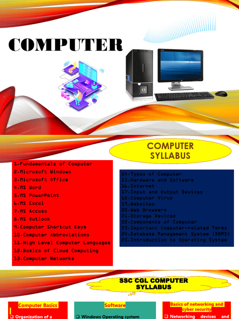 COMPUTER INTRODUCTION | PDF | Laptop | Desktop Computer