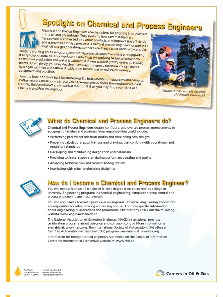 Chemical and Process Engineer | PDF | Engineer | Engineering