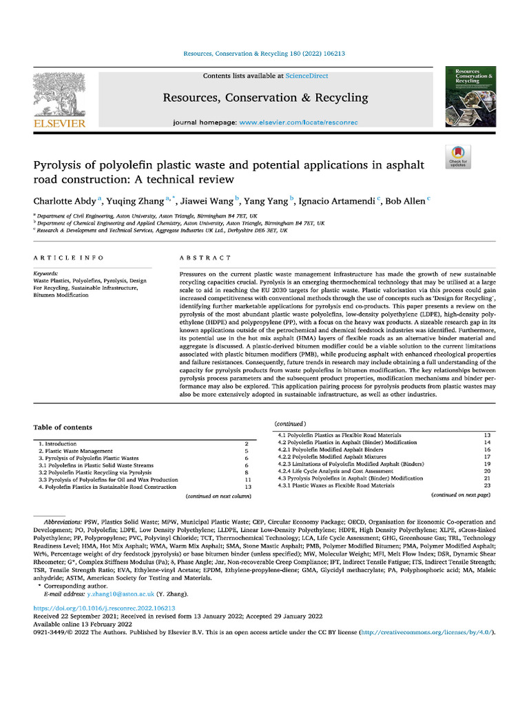 Review Prioliza Poliolefine 2022 | PDF