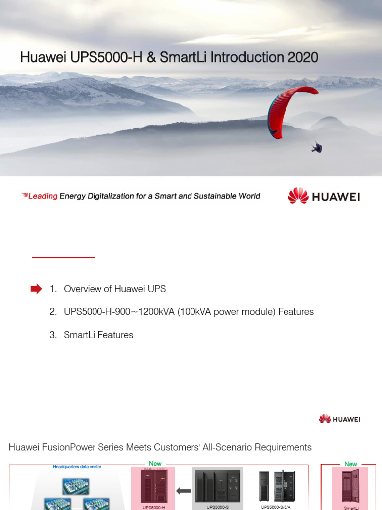 3 - Data Center Facility - UPS5000-H & SmartLi Training | PDF | Electrical Engineering | Electricity