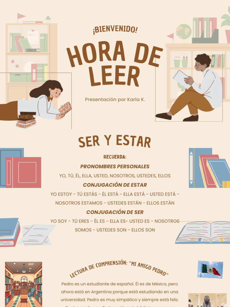 Ser y Estar - Lectura de Comprensión | PDF