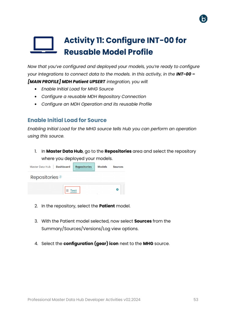 Activities 11-16 Professional MDH Developer Activities v02.2024 | PDF ...