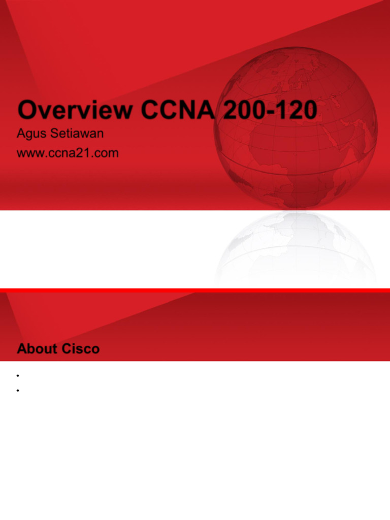 CCNA 200-120 Exam Overview | PDF