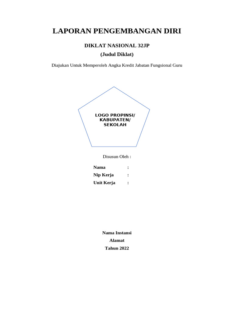 Laporan Pengembangan Diri | PDF