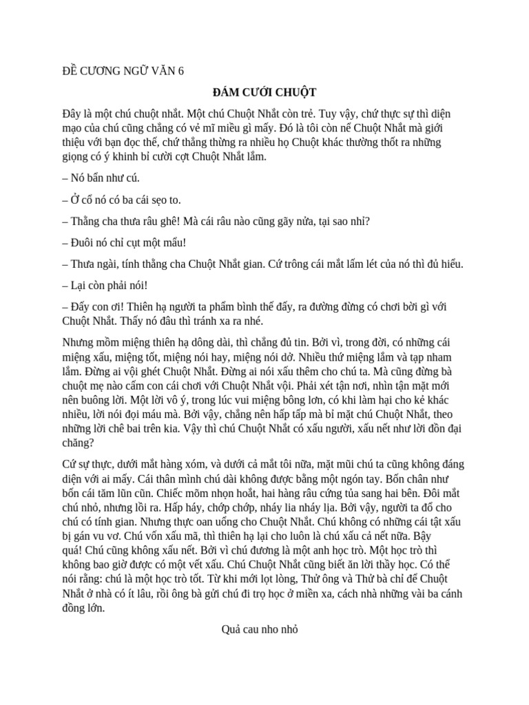 Đám Cư I Chu T | PDF