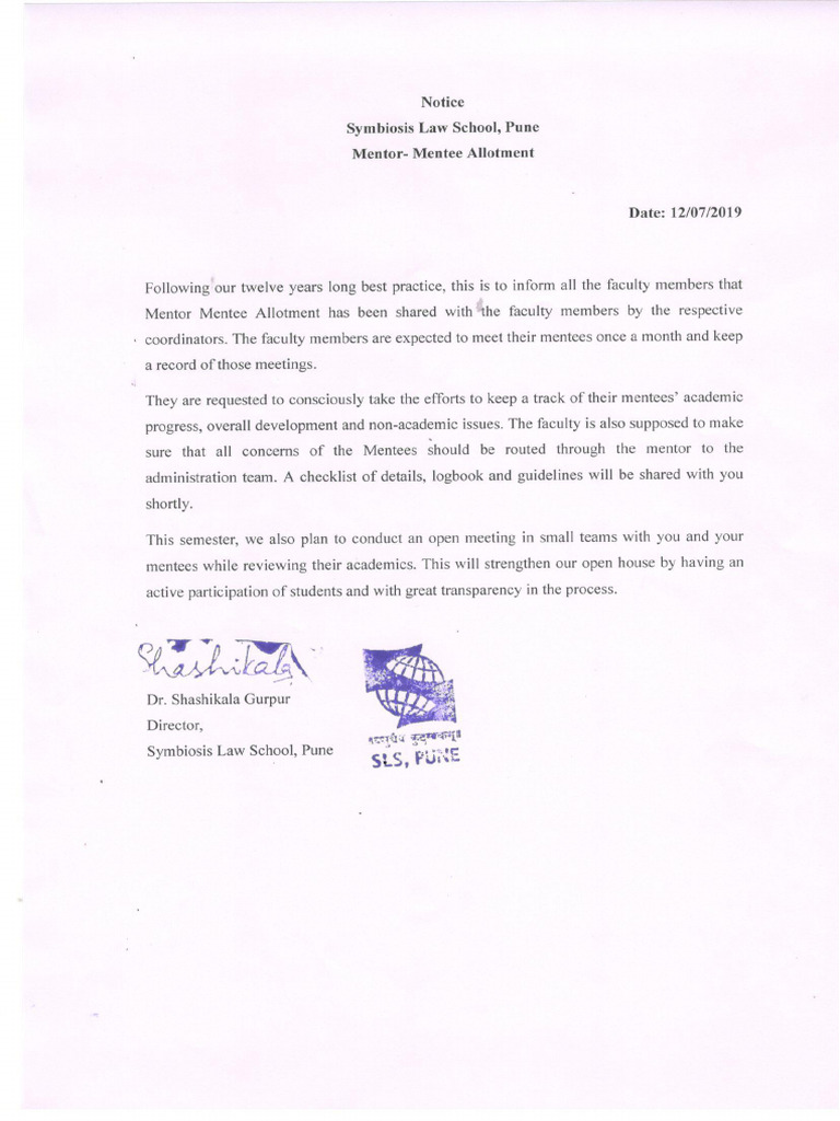 Mentor Mentee List 2019 | PDF