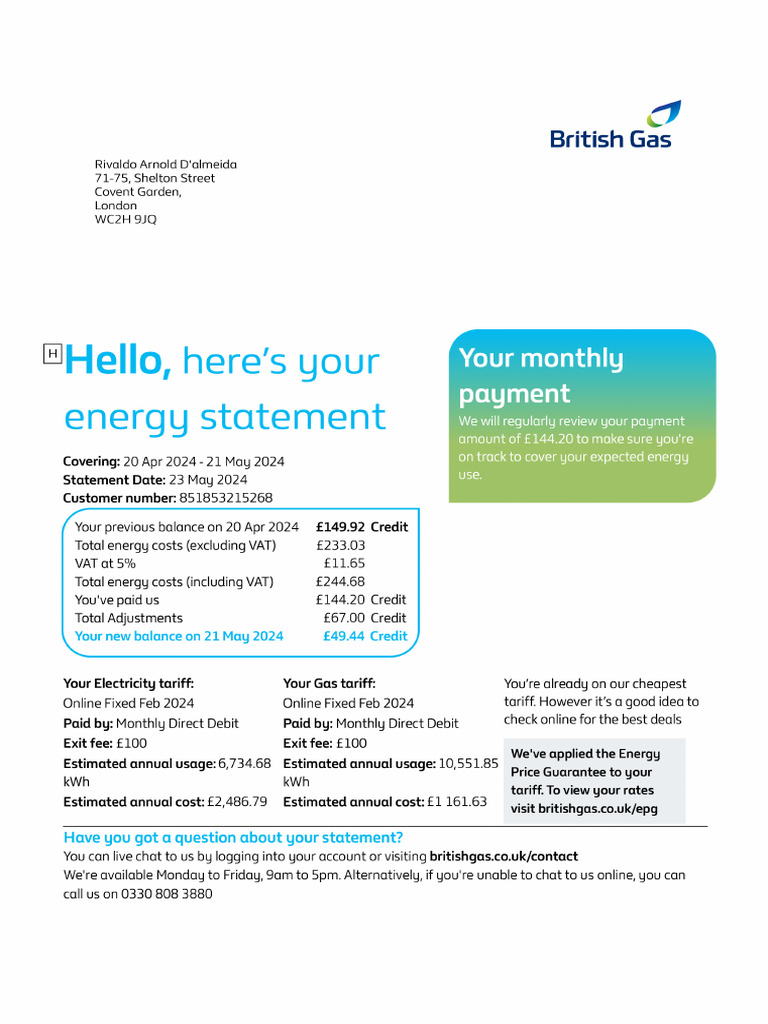 British Gas | PDF