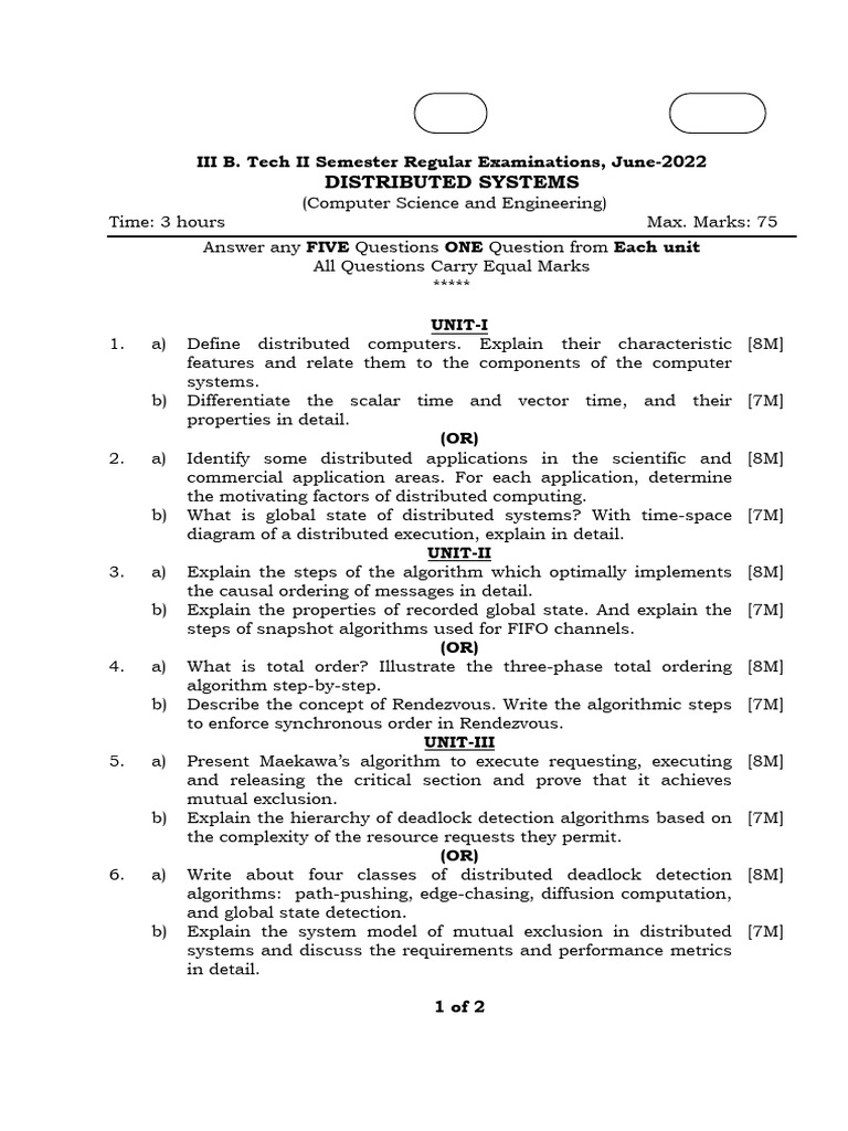 DISTRIBUTED-SYSTEMS-JUNE-2022 (1) | PDF | Distributed Computing ... DISTRIBUTED-SYSTEMS-JUNE-2022 (1) | PDF | Distributed Computing ...