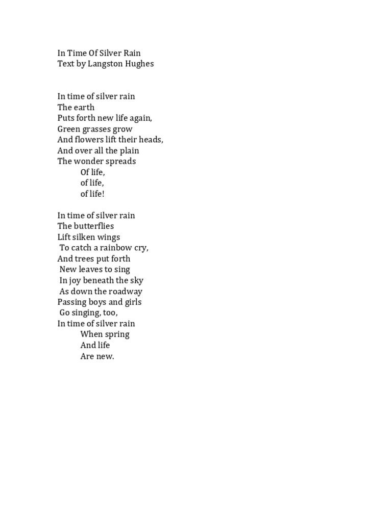In Time of Silver Rain Text | PDF