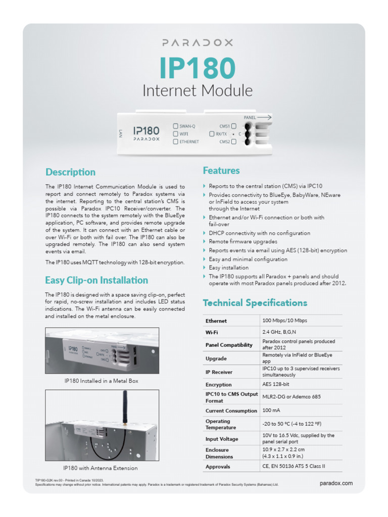 IP180 Brochure | PDF | Wi Fi | Internet