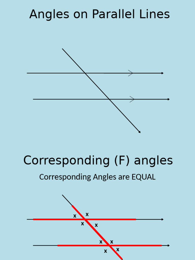 Angles on Parallel Lines Explained | PDF