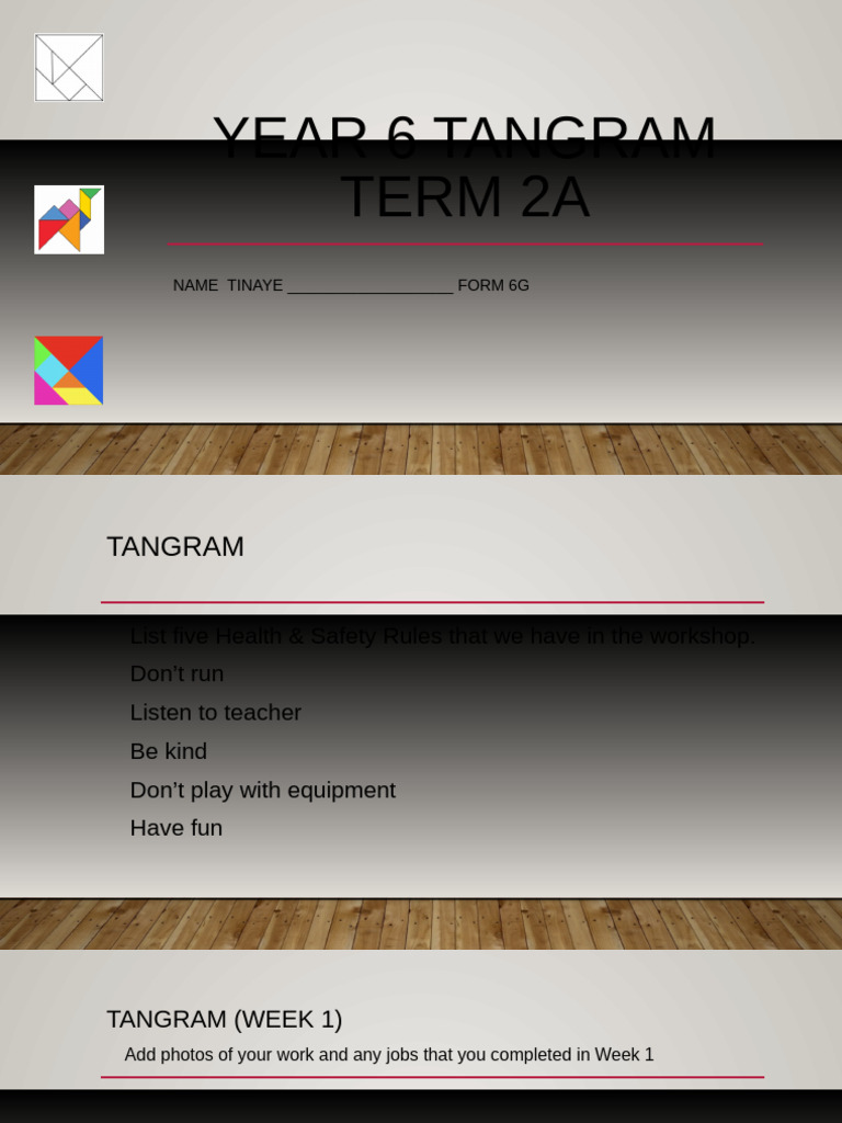 Year 6 Tangram Workshop Activities | PDF