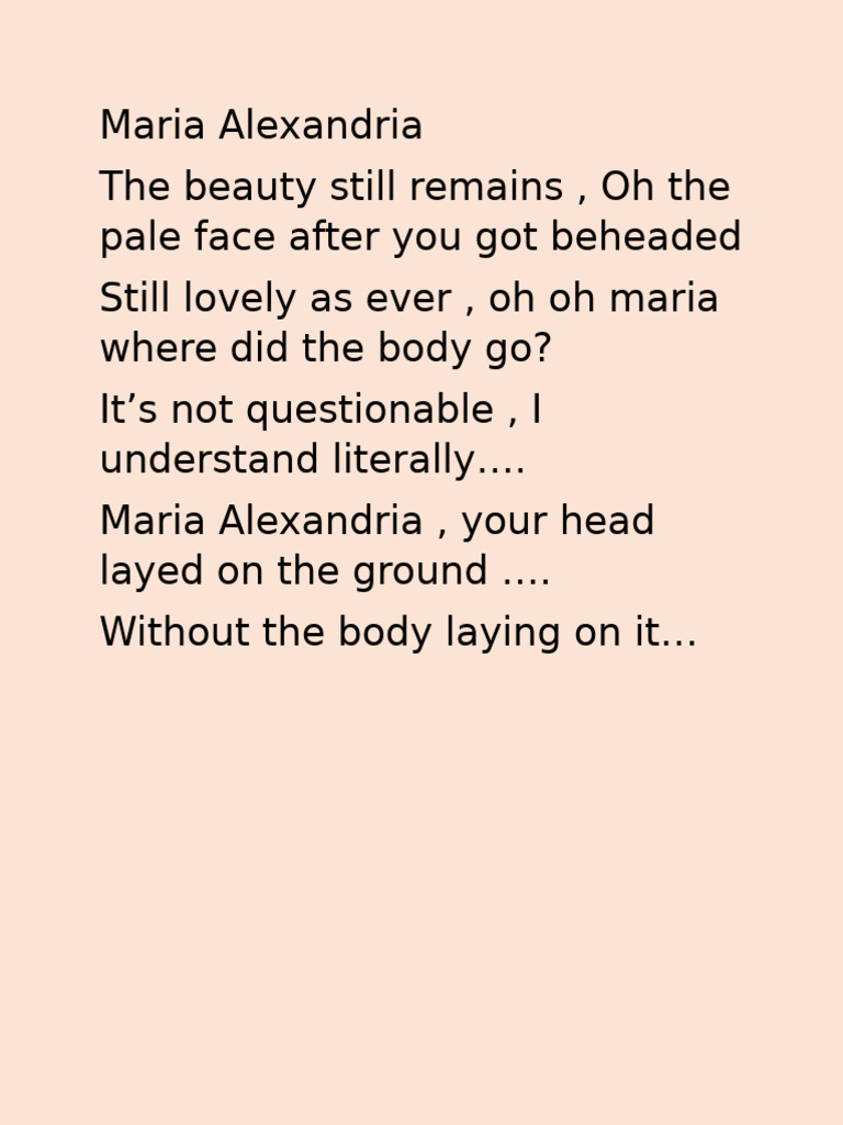 Maria Alexandria... | PDF