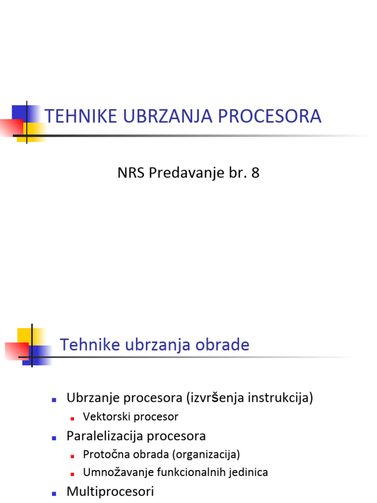 Ubrzanje procesora | PDF