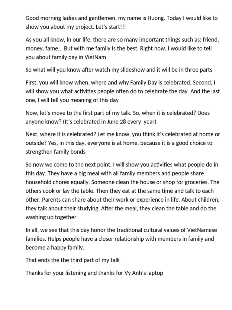 Good Morning Ladies and Gentlemen | PDF