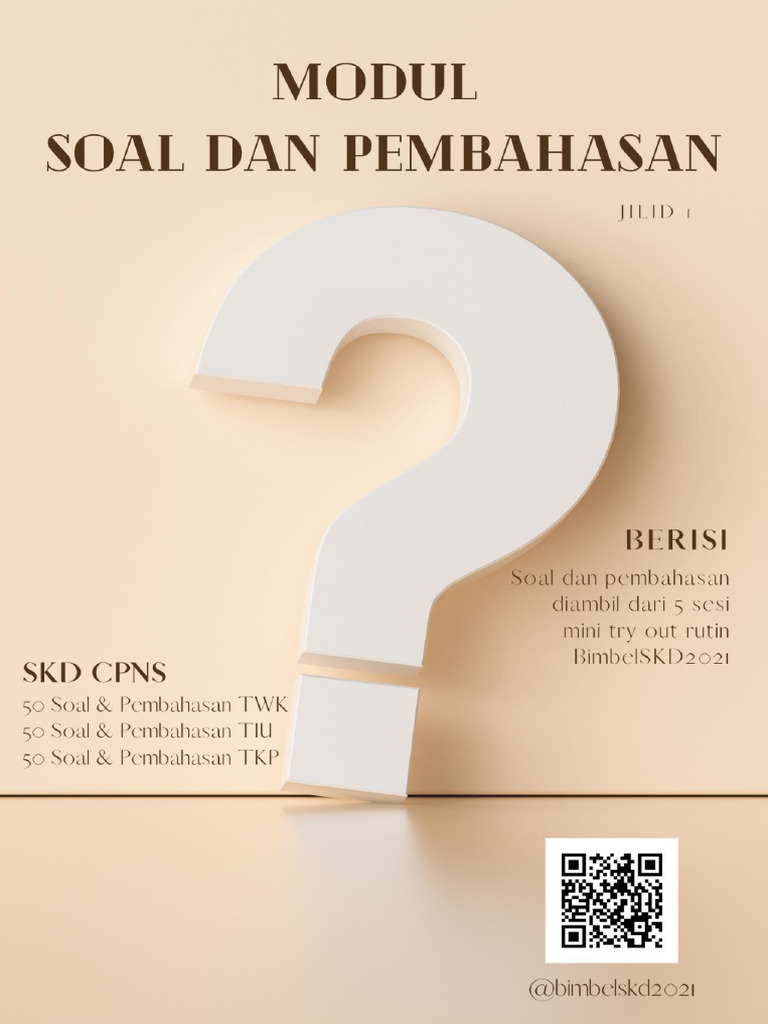Modul Soal Dan Pembahasan Jilid 1 (Bimbelskd2021) | PDF