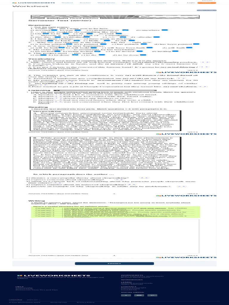 Worksheet LiveWorksheets | PDF