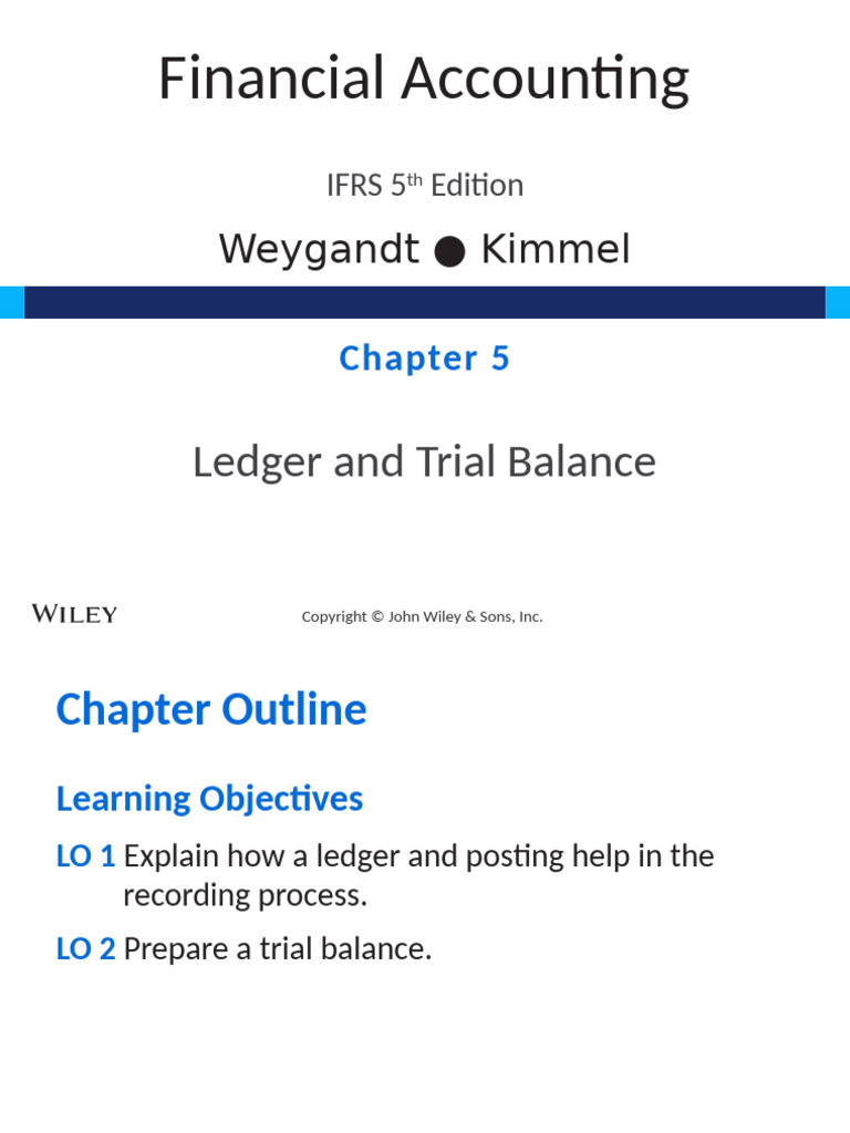 Chapter 5 - Ledger and Trial Balance | PDF | Debits And Credits ...