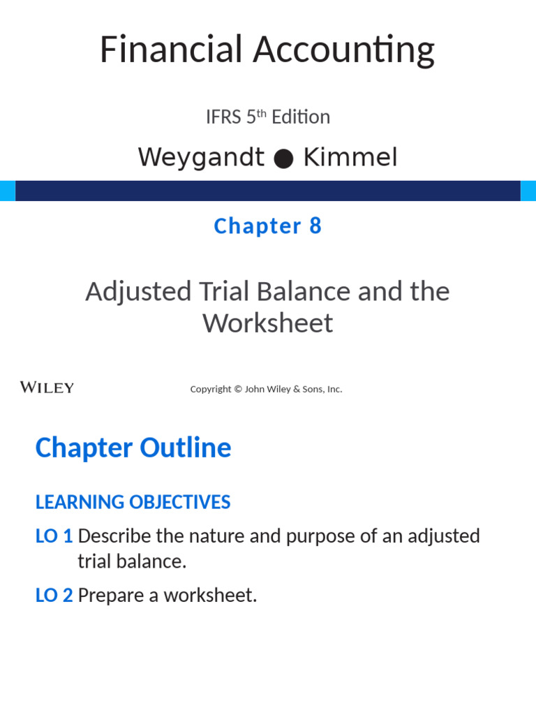 Chapter 8 - Adjusted Trial Balance and The Worksheet | PDF | Debits And ...