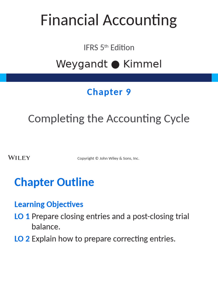 Chapter 9 - Completing The Accounting Cycle | PDF | Debits And Credits | Accounting