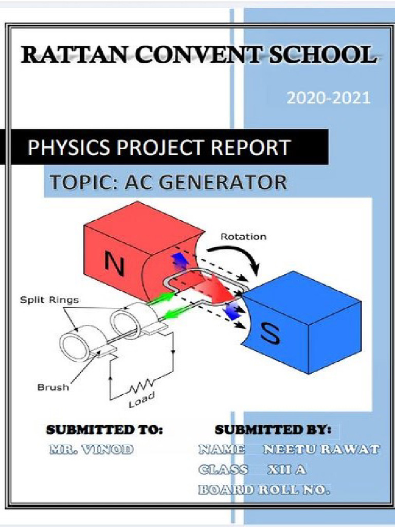 Ac Generator Project | PDF