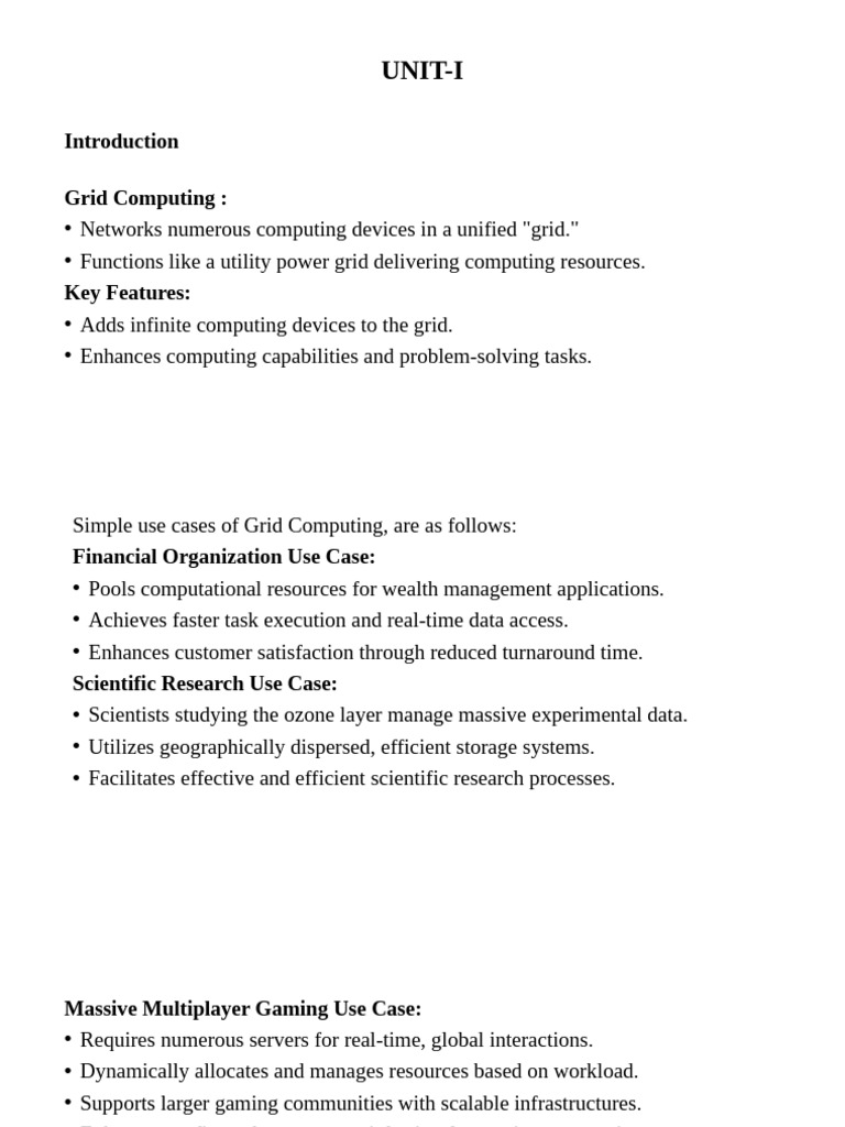 UNIT1-PPT | PDF | Grid Computing | Computer Network