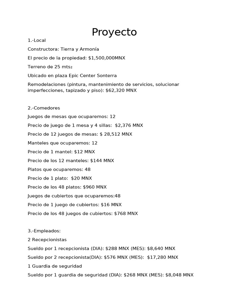 Proyecto Informatica | PDF