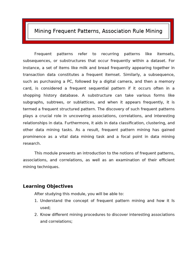 Association Rule | PDF | Information Science