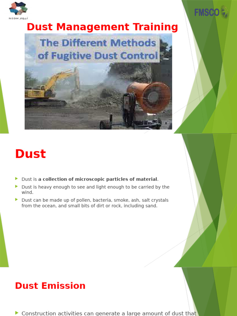 Dust Management Training Overview | PDF