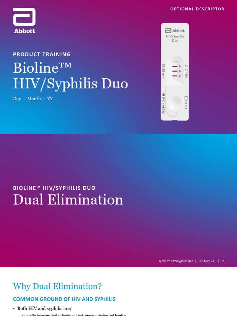 Bioline HIV-Syphilis Duo - Training - External - En - OUS (Full Rebrand ...