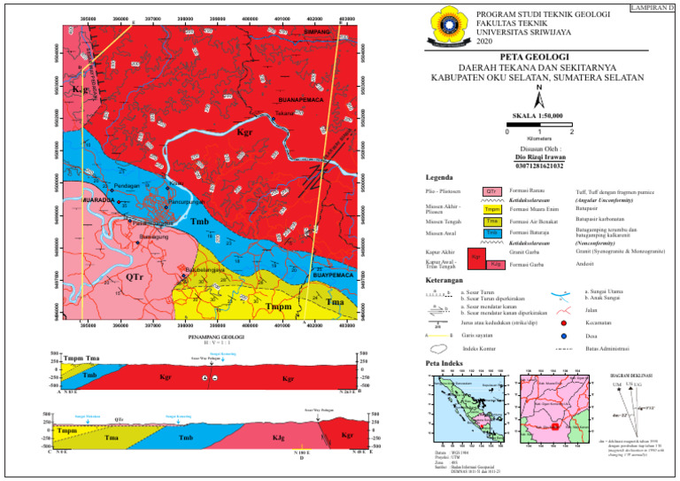 Peta Geologi Regional OKU Selatan | PDF