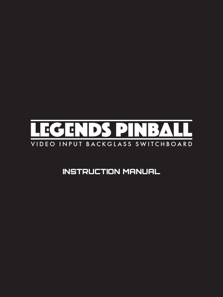 VIBS Installation Guide for Legends Pinball | PDF | Computer Hardware ...
