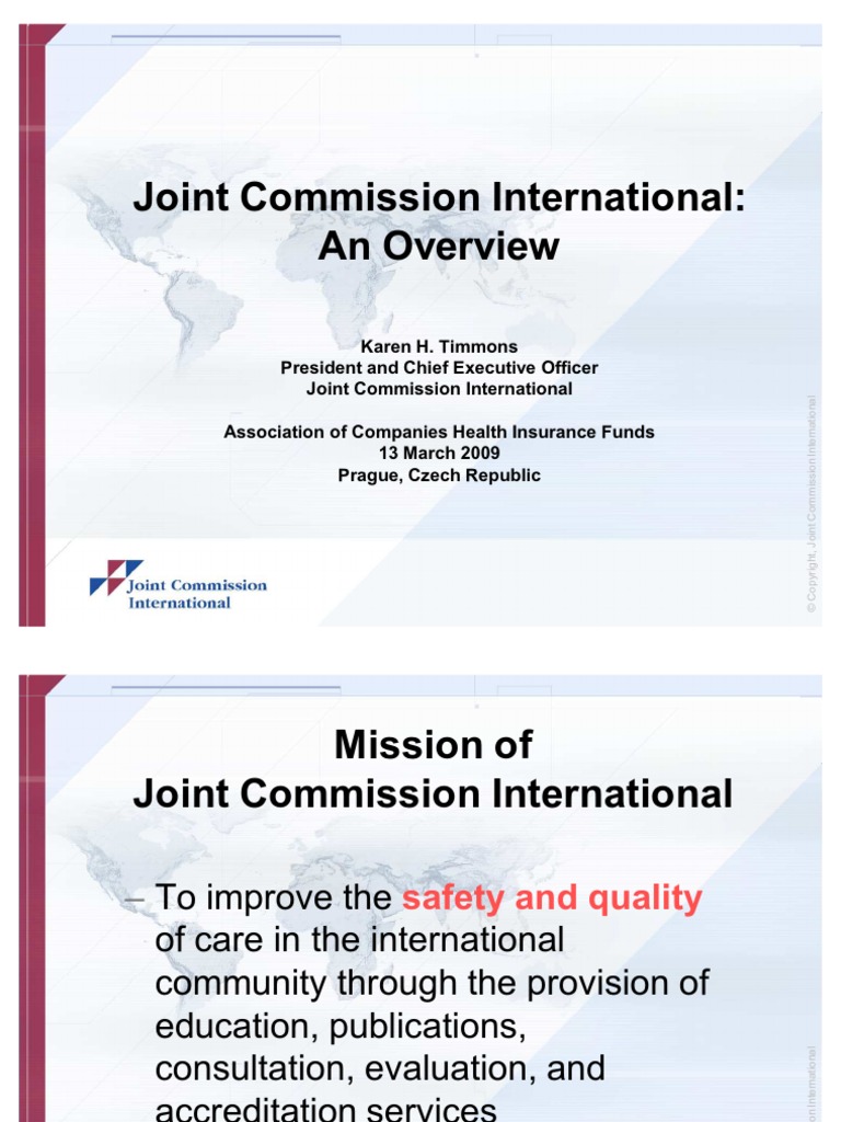 JCI Summary | PDF | Joint Commission | Patient Safety