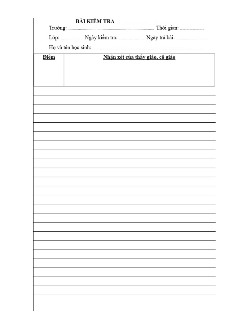 (123doc) Mau Giay Kiem Tra | PDF